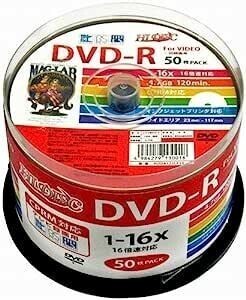 【未使用】HI-DISC 録画用DVD-R HDDR12JCP50 (CPRM対応/16倍速/50枚)の落札情報詳細 - Yahoo!オークション落札価格検索 オークフリー