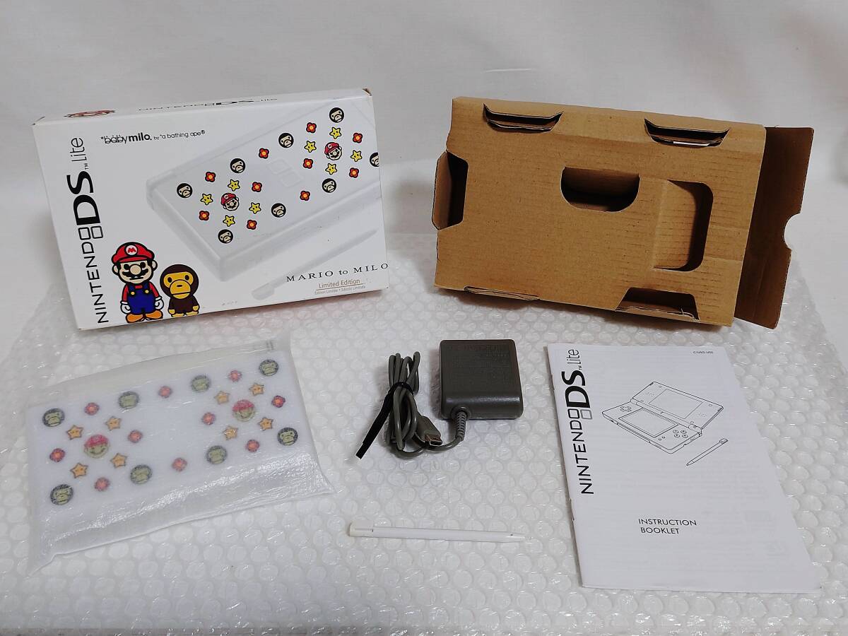 NINTENDO DS Lite baby milo by a bathing ape 限定コラボ エイプ マリオとマイロ の落札情報詳細 ...