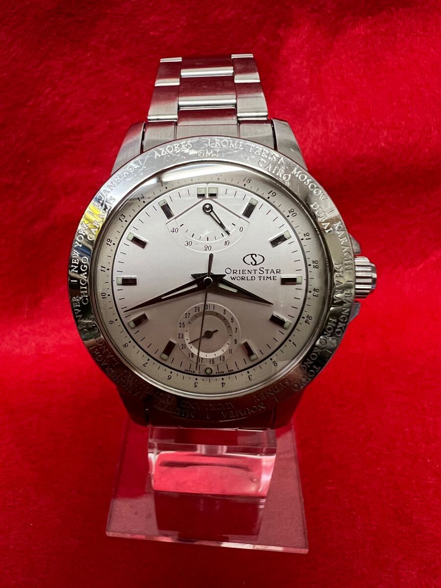 【目立った傷や汚れなし】1円から オリエントスター ORIENT STAR WORLD TIME ワールドタイム 白文字盤 自動巻き 稼働品の落札情報詳細 - Yahoo!オークション落札価格 ...
