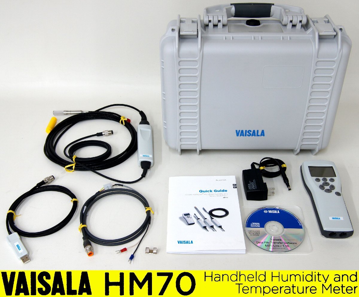 【やや傷や汚れあり】VAISALA ヴァイサラ DM70 ハンディタイプ露点温度計 指示計 MI70 プローブ DMP74B 中古の落札情報 ...