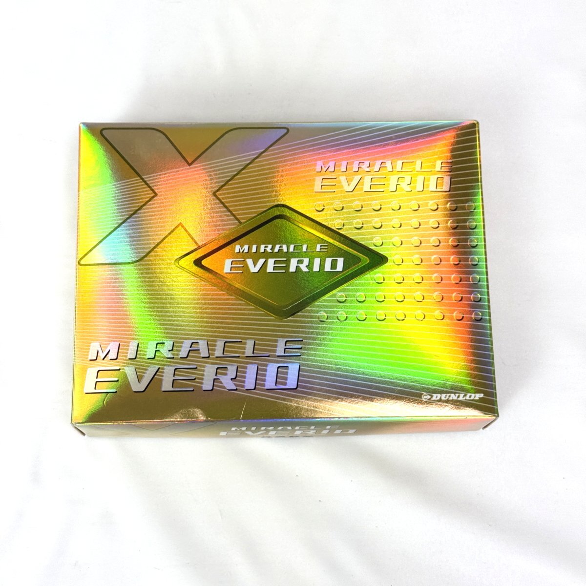 【未使用】1円/未使用/わけあり★DUNLOP ダンロップ miracle everio ミラクルエブリオ X328 ゴルフボール 11球入り ...
