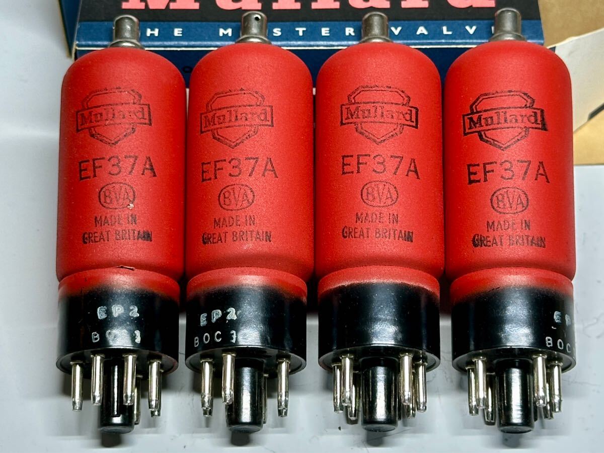 【未使用】Mullard★EF37A / CV358★開封のみ！真空管チェッカーにてOK！★4本セット★マニア放出品★No.95★欧州 ...