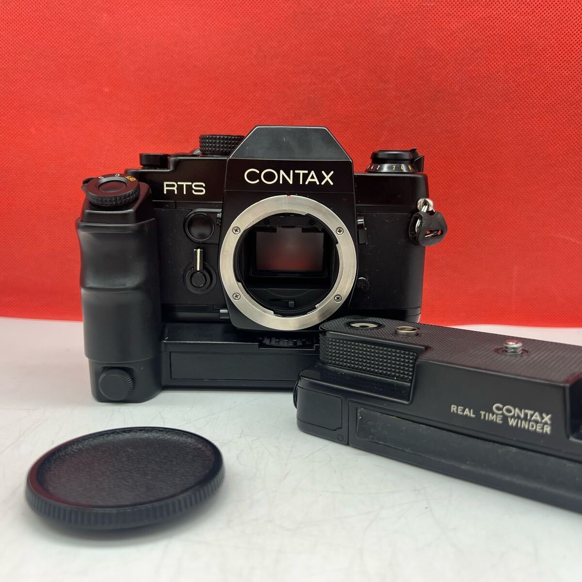 【傷や汚れあり】♪ 防湿庫保管品 コレクター品 CONTAX RTS 一眼レフカメラ フィルムカメラ ボディ REAL TIME WINDER ...