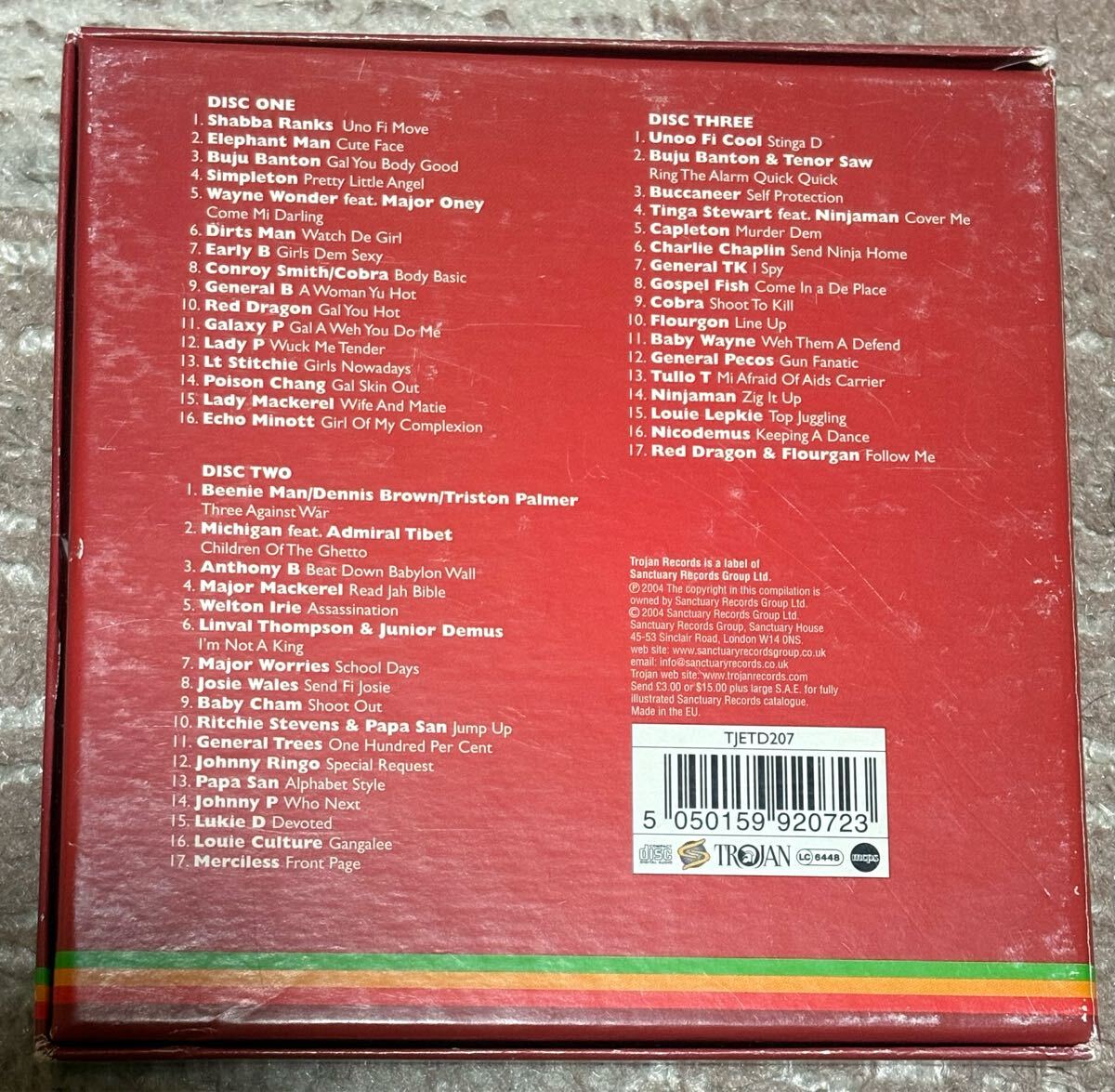 【やや傷や汚れあり】廃盤最安 Trojan Ragga Box Set★Reggae /Studio One/ 3CD Box/50曲入りの ...