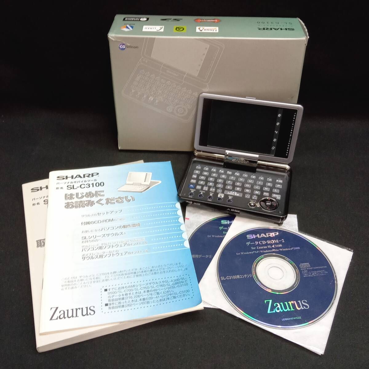 【目立った傷や汚れなし】03w14266/【通電確認済】SHARP シャープ Zaurus ザウルス パーソナルモバイルツール SL ...