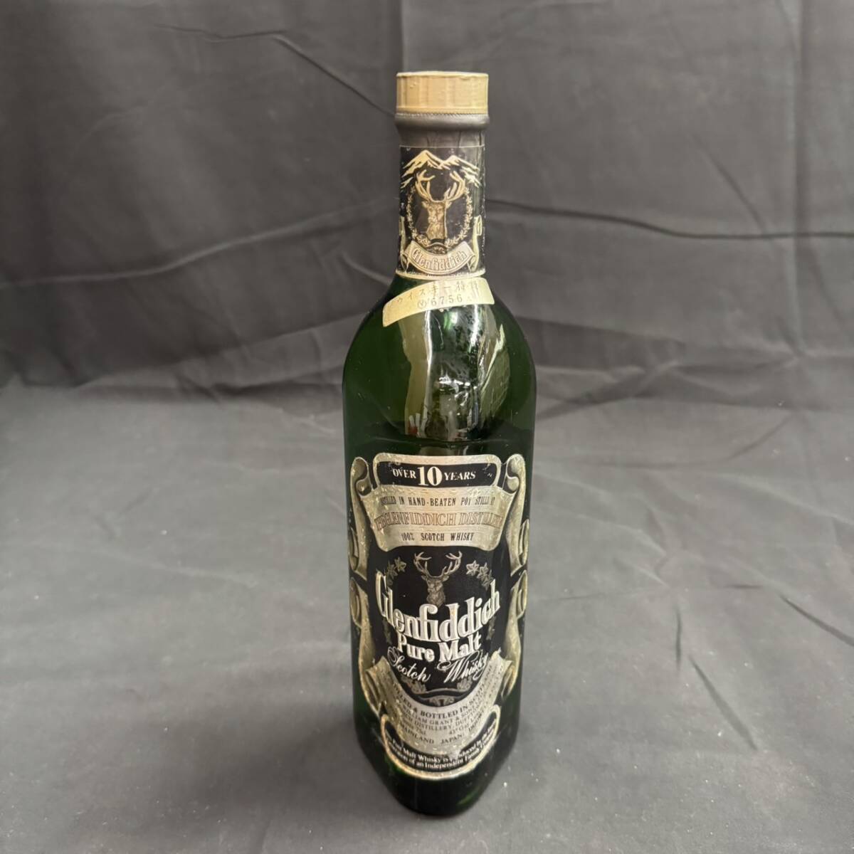 【傷や汚れあり】25博/B102341-4/NS3000/A031-138/ 酒 Glenfiddich Over 10 YEARS Pure Malt SCOTCH WHISKY 43% ...