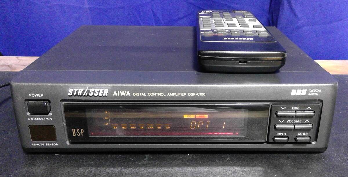 アイワSTRASSERデジタルコントロールアンプDSP-C100プリアンプBBE搭載リモコン付の落札情報詳細 - Yahoo!オークション落札 ...