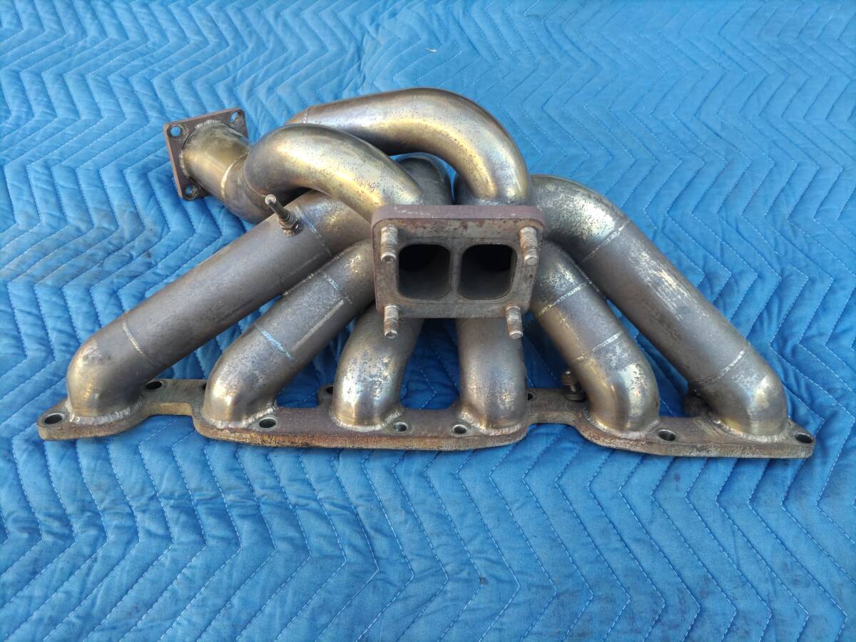 【傷や汚れあり】売り切り トップシークレット RB26 TD07 T78 T88 タービン TO4 50Φ エキゾーストマニホールド エキマニ ...