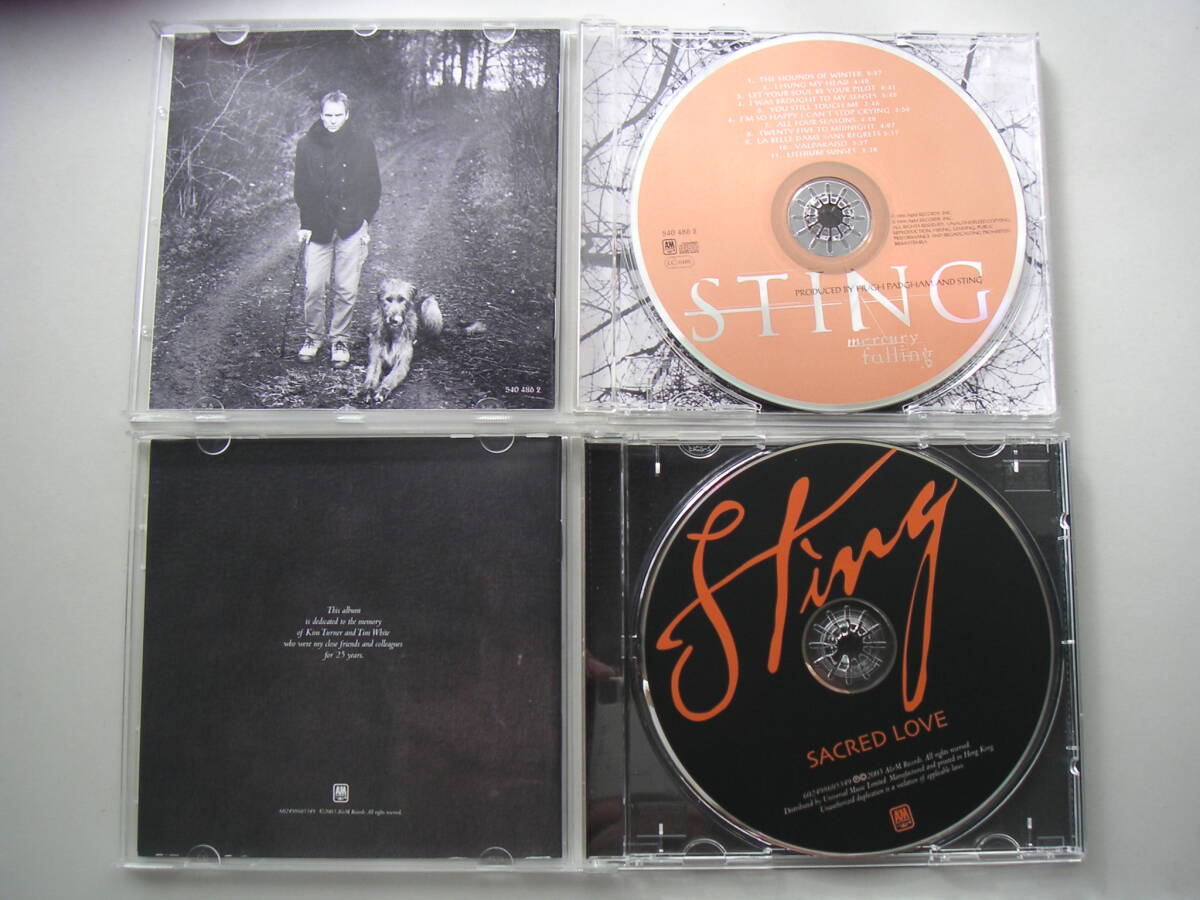 【やや傷や汚れあり】中古輸入CD★スティング（STING） 「NERCURY FALLING」、「SACRED LOVE」2枚セットの落札情報詳細 - Yahoo!オークション落札価格検索 ...