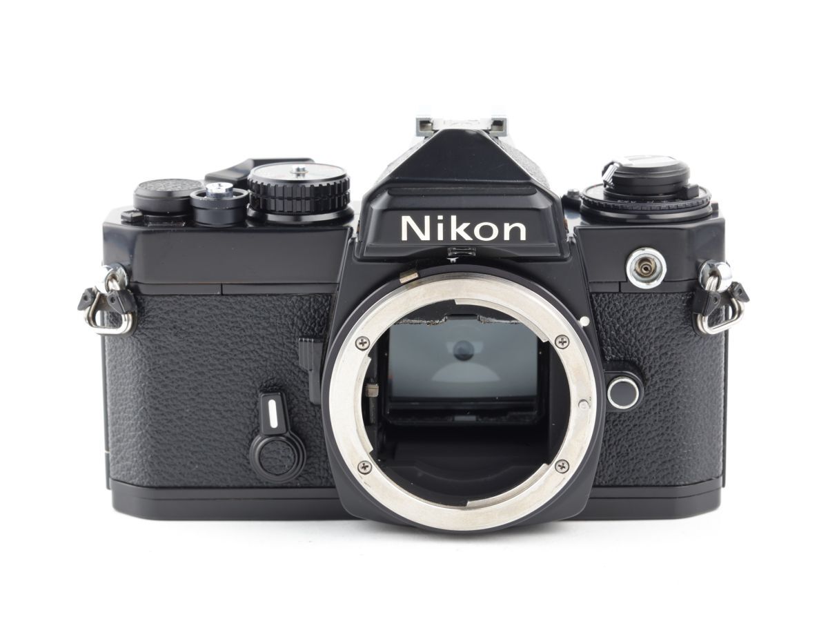 【傷や汚れあり】# Nikon FE フィルムカメラ 一眼レフカメラ ボディ NIKKOR 50mm F1.8 Ai-s パンケーキ レンズ シャッター、露出計OK 動作確認済 ニコンの落札 ...