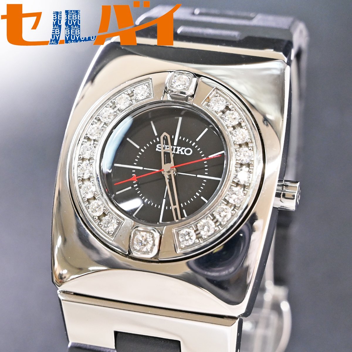 【目立った傷や汚れなし】本物 極上品 セイコー M 極希少 純正ラージダイヤモンド TRUE EYE ハイジュエリーウォッチ 宝飾腕時計 純正ラバーベルト Dバックル SEIKO Mの落札情報 ...