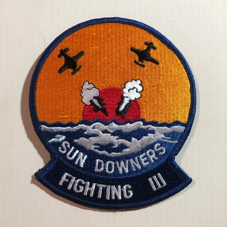 【未使用】米海軍 VF-111 "SUN DOWNERS" スコードロンパッチ (FIGHTING 111 タブ付き)の落札情報詳細 ...