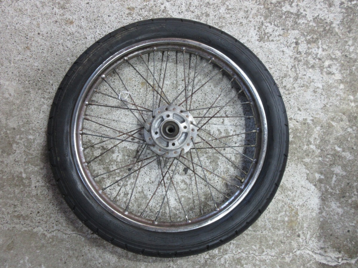 【やや傷や汚れあり】【D6545】ヤマハ.RD50フロントホイール/美品【茨城発】481-116同梱多いほど送料お得!!/fx50 ...