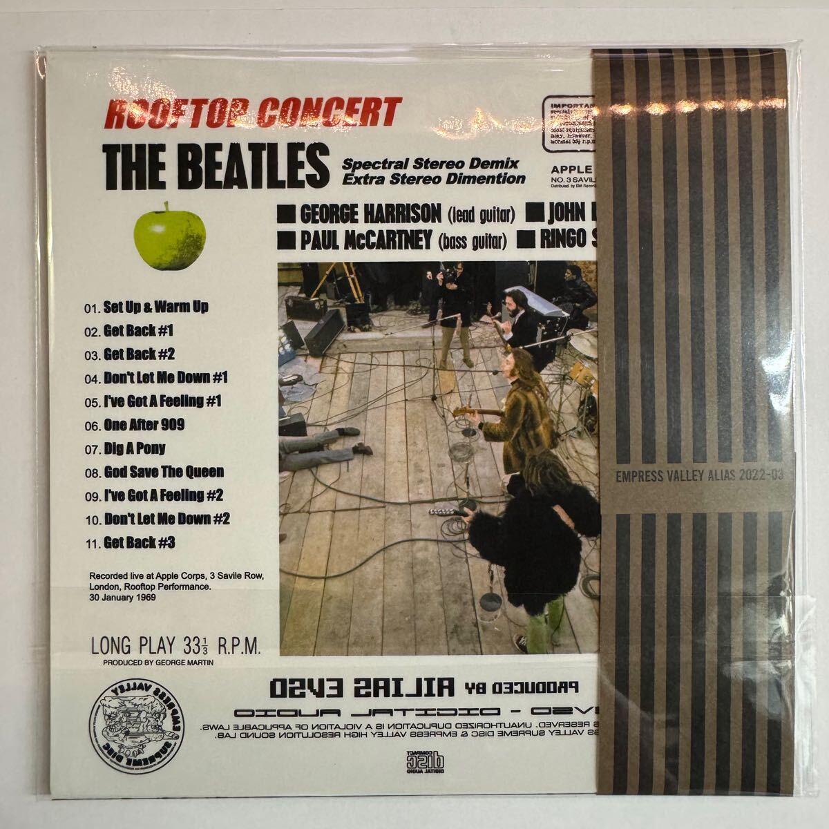 【未使用】THE BEATLES : GET BACK STEREO DEMIX (CD)ROOF TOP STEREO DEMIX (CD ...