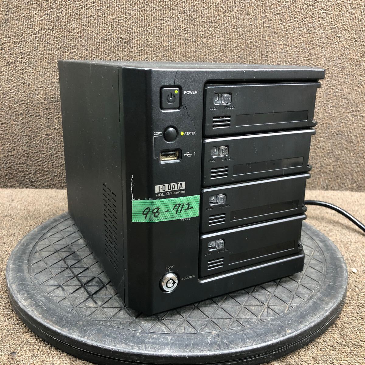 【傷や汚れあり】98-712 激安 PC パーツ HDDケース LAN DISK HDL-GT series NAS IO DATA アイオー ...