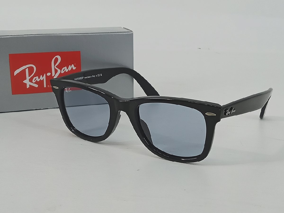 【やや傷や汚れあり】[15A-73-030-1] Ray-Ban レイバン WAYFARER ウェイファーラー 度入り サングラス RB2140-F 901/64 ブラック 中古の落札情報詳細 ...