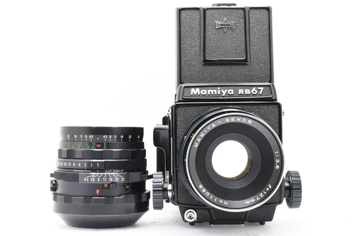 【やや傷や汚れあり】MAMIYA RB67 PROFESSIONAL + MAMIYA-SEKOR 50mm F4.5 ＋ MAMIYA-SEKOR 127mm F3.8 マミヤ MF中判 ...