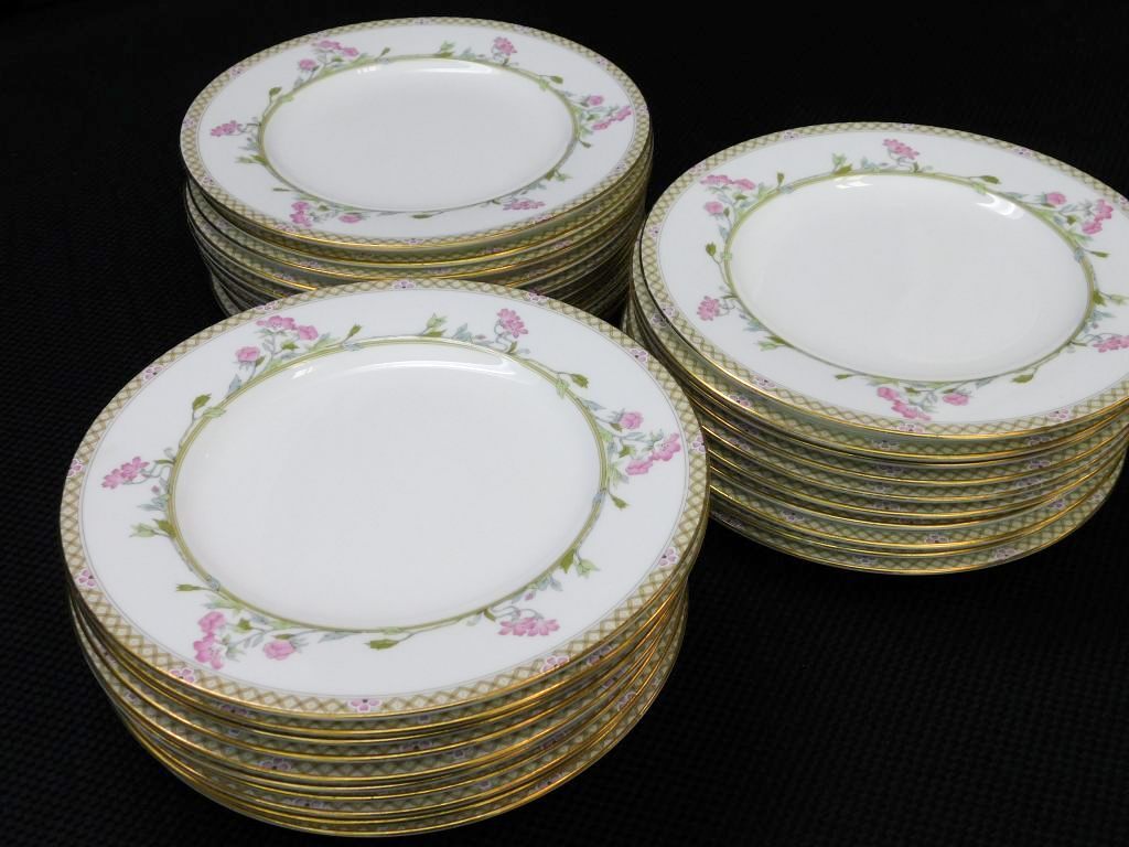 【やや傷や汚れあり】Y756Yちょる【高級洋食器】NIKKO JAPAN LAUSANNE 花柄 プレート 30枚 丸型 業務用 カフェ 披露宴 料亭 居酒屋 飲食 レストラン 日本製の落札 ...