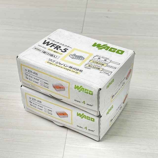 【未使用に近い】(2箱セット)WFR-5 1箱25個入り ワンタッチコネクター WAGO 【未開封】 K0052248の落札情報詳細 - Yahoo!オークション落札価格検索 オークフリー