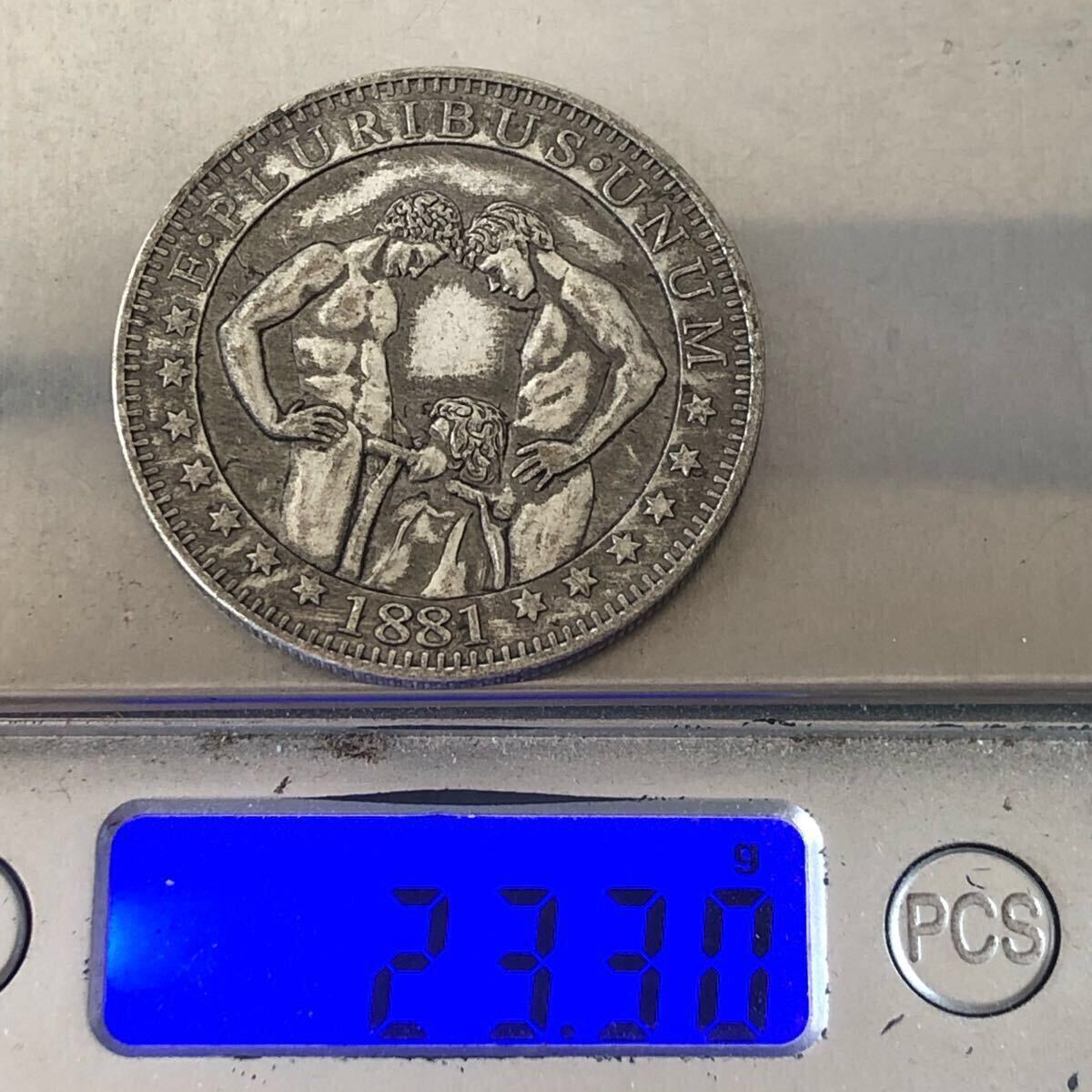 【やや傷や汚れあり】1881年 アメリカ古銭 ONE DOLLAR 大型銀貨 アンティーク イーグル 記念硬貨 コインの落札情報詳細 - Yahoo!オークション落札価格検索 オークフリー