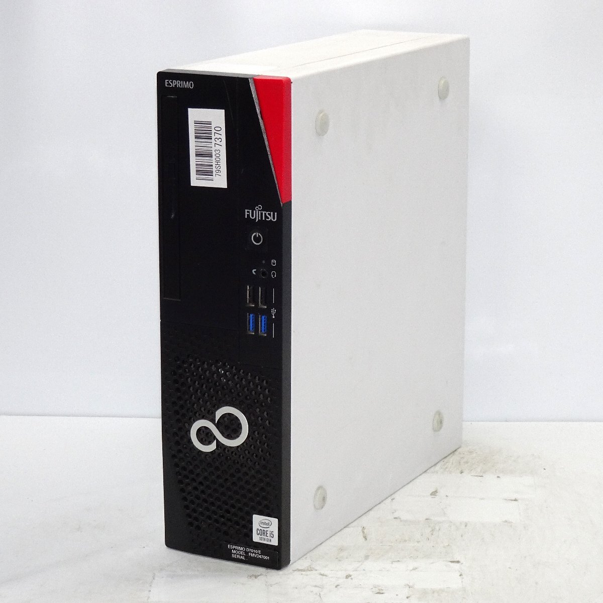【やや傷や汚れあり】1円～ FUJITSU ESPRIMO D7010/E Core i5-10500 3.1GHz/8GB/SSD256GB ...