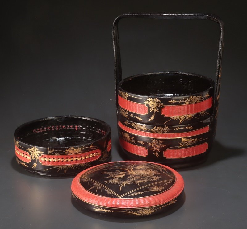 【やや傷や汚れあり】【夢讃岐】茶道煎茶/提重 3段重箱 Φ250 H360・290（全段） jp217の落札情報詳細 - Yahoo!オークション落札価格検索 オークフリー