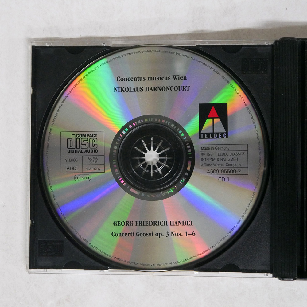 【やや傷や汚れあり】ドイツ盤 ヘンデル/CONCERTI GROSSI OP.3 & 6/TELDEC CLASSICS 4509955002 CDの落札情報詳細 - Yahoo!オークション ...