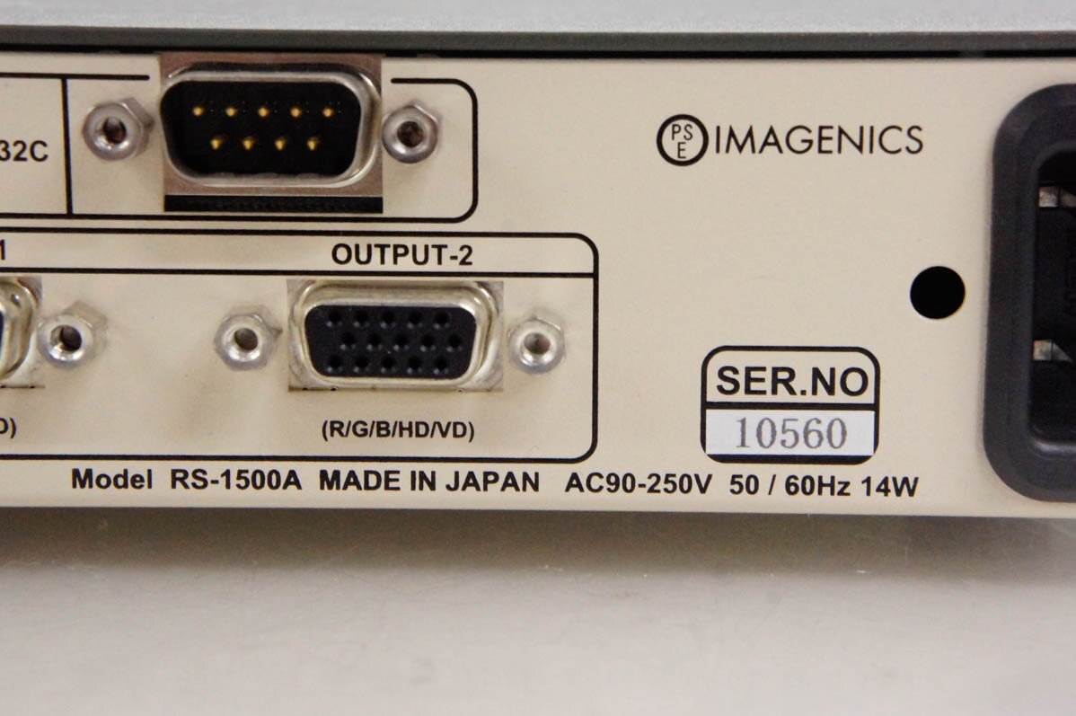 【やや傷や汚れあり】1 IMAGENICS イメージニクス アナログRGBフレームシンクロナイザ RS-1500Aの落札情報詳細 - Yahoo!オークション落札価格検索 オークフリー