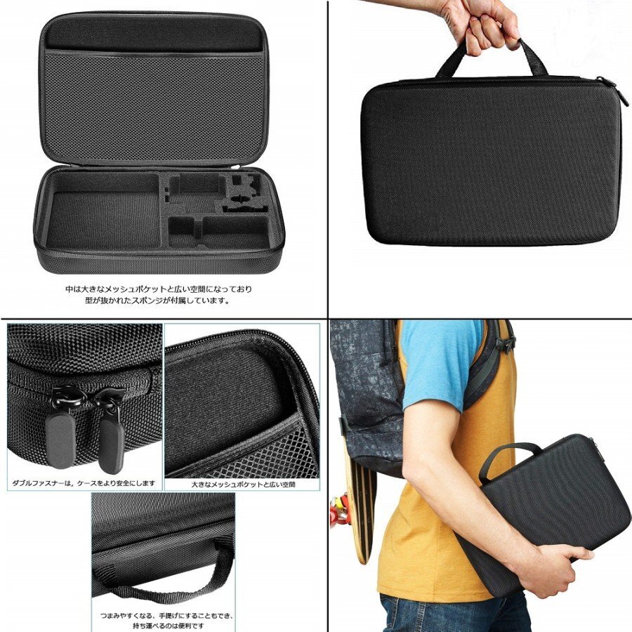 【未使用】【vaps_7】GoPro カメラバッグ 《ブルー》 収納ケース 収納バッグ キャリーケース キャリーバッグ HERO3 HERO4 HERO5 Session 送込の落札情報詳細 ...