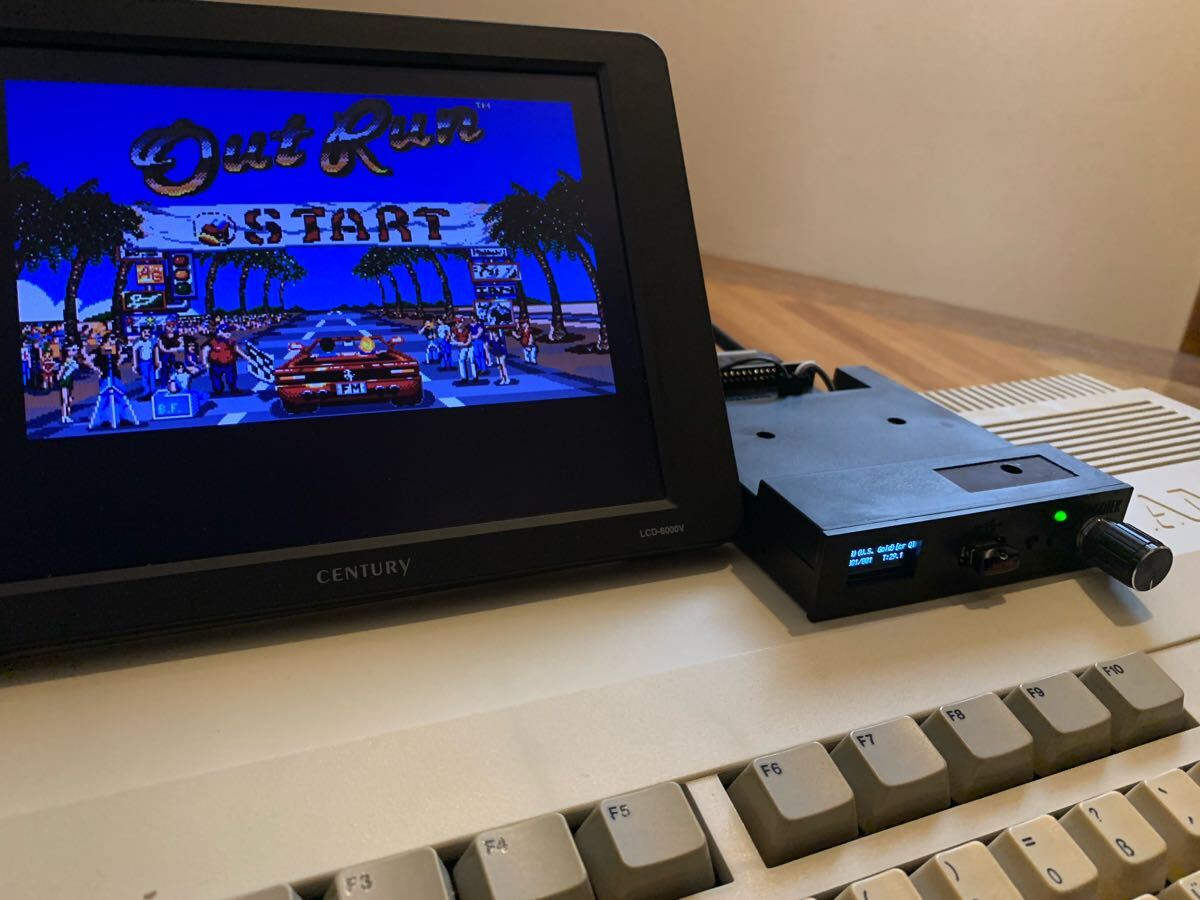 【未使用に近い】送料込み！ Gotek FlashFloppy 改 グレー フロッピーエミュレーター X68,98RA,88MA2,486SR,FM-7,MSX,サンプラー,PC-AT等で動確 ...