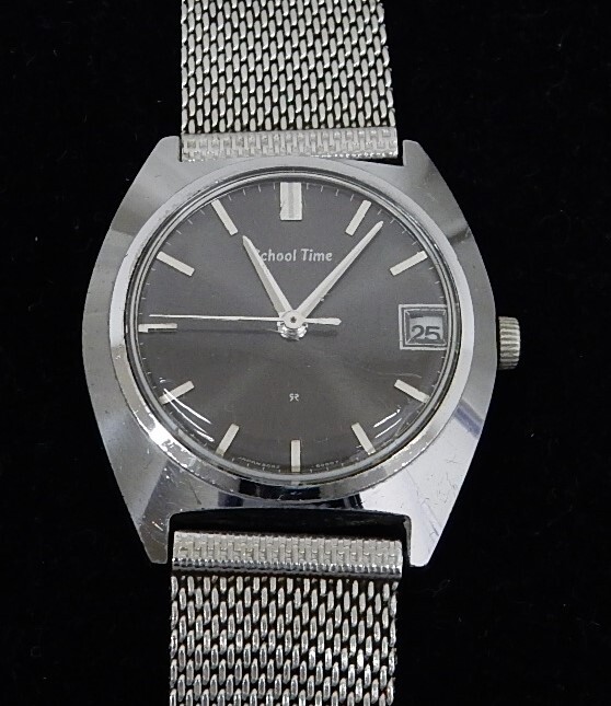 【傷や汚れあり】【中古動作品】 SEIKO School Time 5000-6000 セイコー スクールタイム デイト 手巻き 機械式 腕 ...