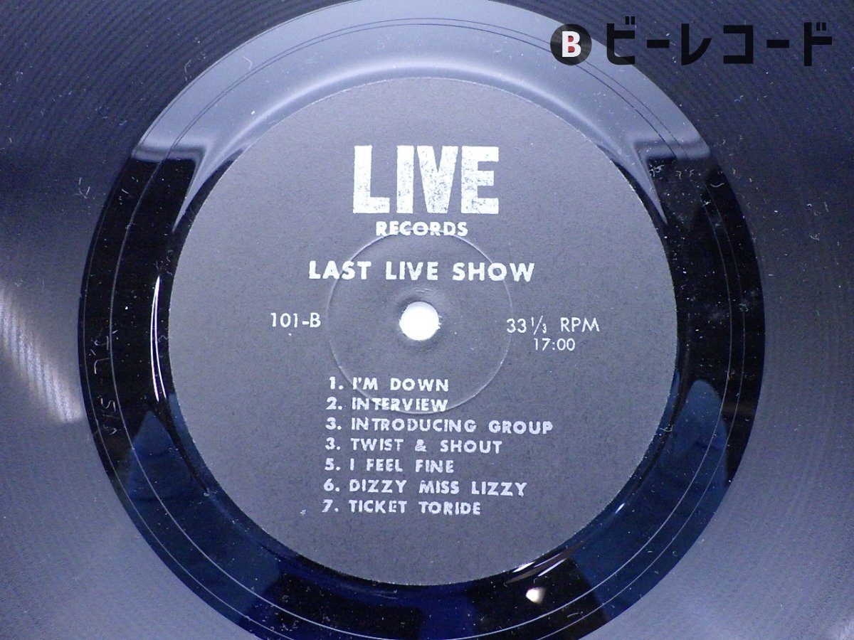 【やや傷や汚れあり】The Beatles「LAST LIVE SHOW」LP(101)/洋楽ロックの落札情報詳細 - Yahoo!オークション落札価格検索 オークフリー