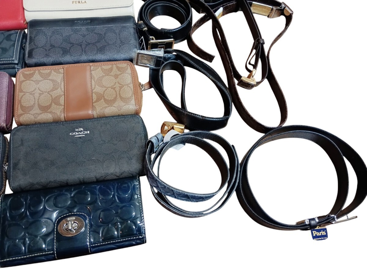 【傷や汚れあり】43点 LOUIS VUITTON COACH FURLA Ray-Ban 長財布 財布 ベルト ダミエ シグネチャー まとめ 大量 ブランド ノーブランド ジャンク ④の落札 ...