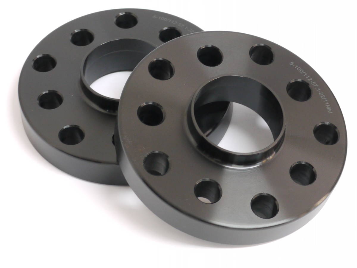 【未使用】 スペーサー2枚セット 厚み約20mm(実質22mm) 5H-100/112 57.1φ ワイドトレッド アウディ フォルクスワーゲン (#1827-1)の落札情報詳細 ...