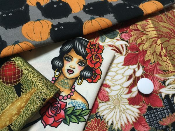 【未使用】【即決】UH-55 布時間 USA カットクロス 25cm × 25cm（10点） USA プリント ハギレ 10点 ⑨の落札情報 ...