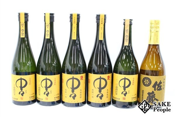 【やや傷や汚れあり】★1円～ 焼酎6本セット 中々 720ml 5本 佐藤 麦 720ml 1本の落札情報詳細 - Yahoo!オークション落札価格検索 オークフリー