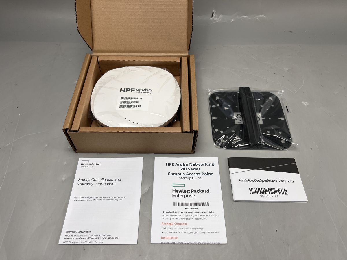 【未使用】★未開封・新品★PoE対応★ Aruba AP-615+マウントキット付★IEEE 802.11a/b/g/n/ac/ax (Wi ...