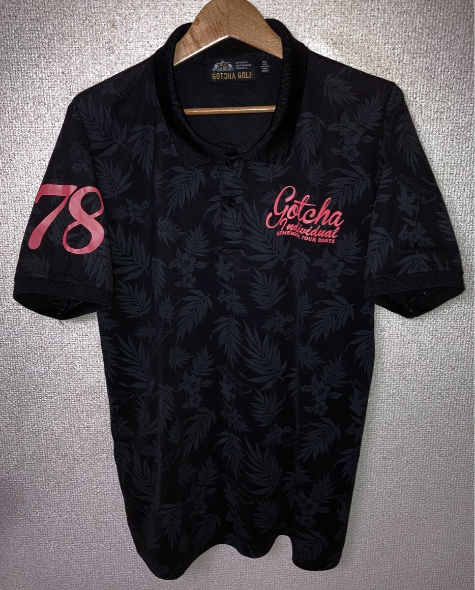 【目立った傷や汚れなし】GOTCHA GOLF ガッチャゴルフ ジャガード ボタニカル柄 ドライ 鹿の子 ポロシャツ XLサイズ 黒 ブラック 62GG1903の落札情報詳細 - Yahoo ...