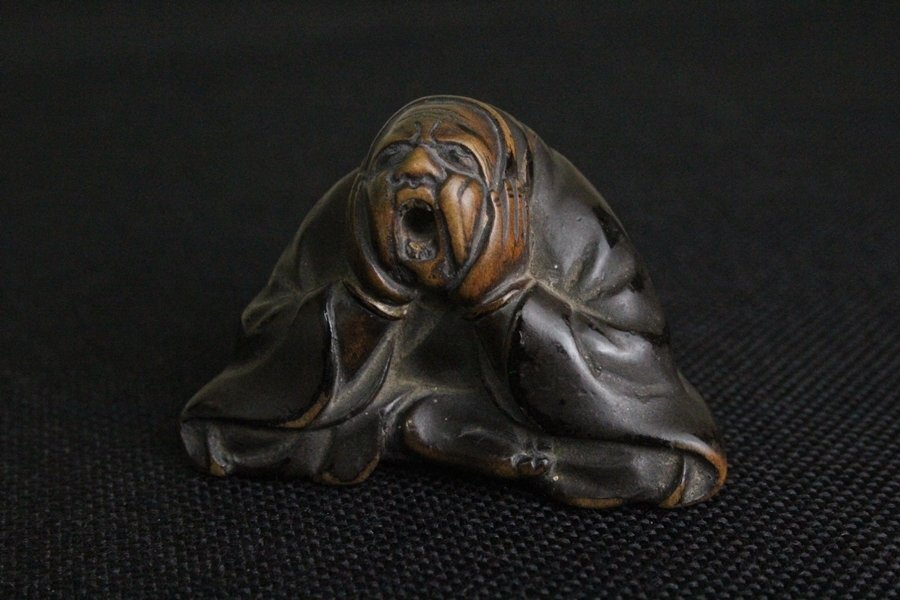 【傷や汚れあり】TB526根付 坊主 約12g うぶだし/旧家蔵出し/木製/木彫/彫物/提げ物/頬杖/印籠/細密/東洋彫刻/工芸/時代/骨董/古美術/古道具タグボートの落札情報詳細 ...