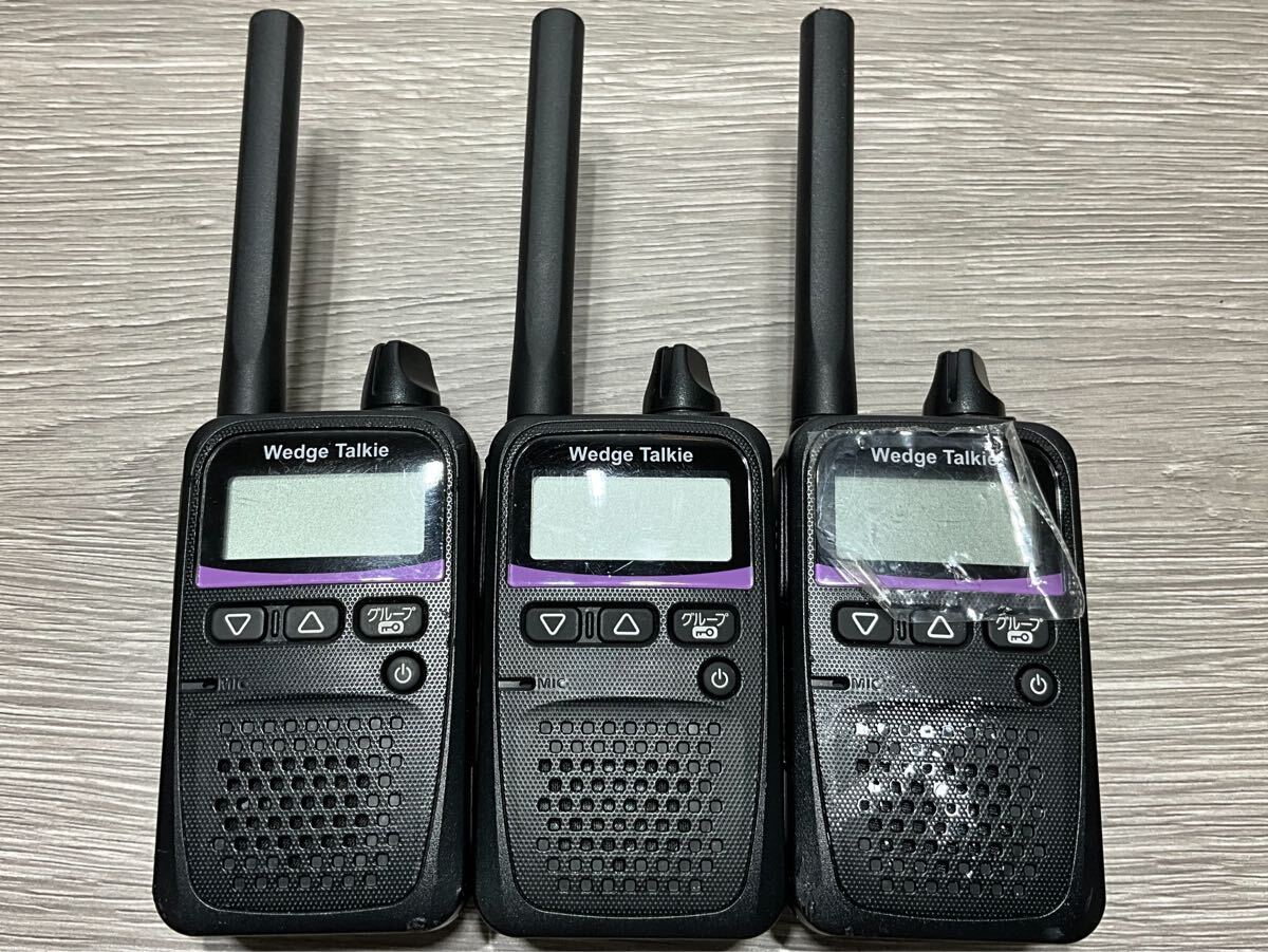 【やや傷や汚れあり】★ O.91 Wedge Talkie ウェッジトーキー 特定小電力トランシーバー WED-NO-001 無線機 免許不要 ベルトクリップ付 3台セット ★の落札情報詳細 ...