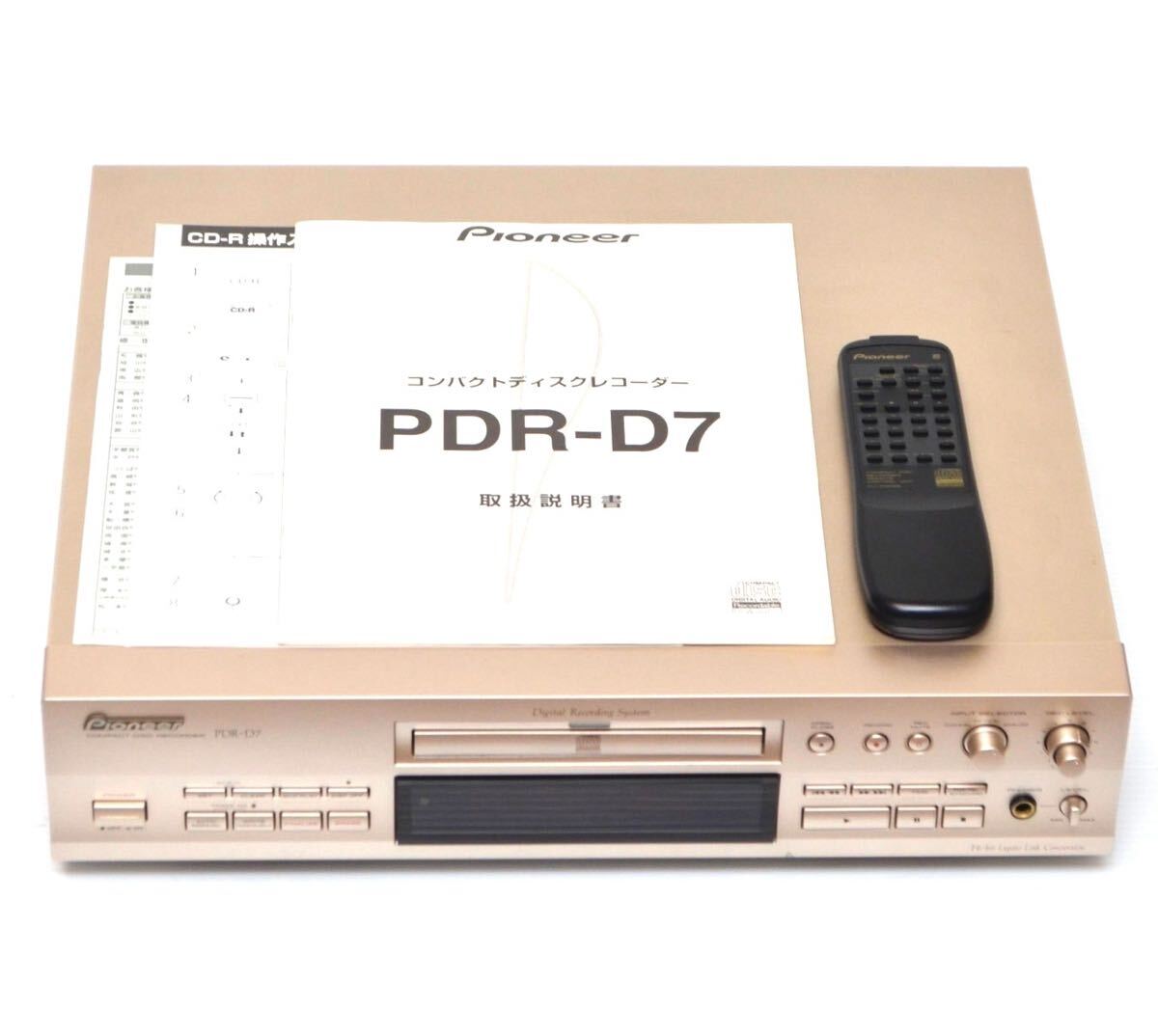 【目立った傷や汚れなし】【極上美品/リモコン付】Pioneer パイオニア PDR-D7 CDレコーダー Compact Disc コンパクト ...