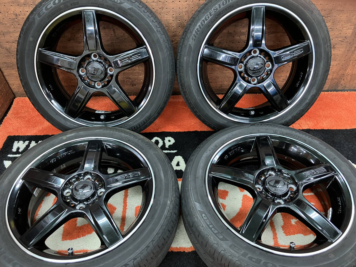 【目立った傷や汚れなし】 1,000円スタート完全売切!軽カー設定!!インパル IMPUL RS S-05 15インチ 5J+45 100-4H エコピアEP150 165/55-15 ...