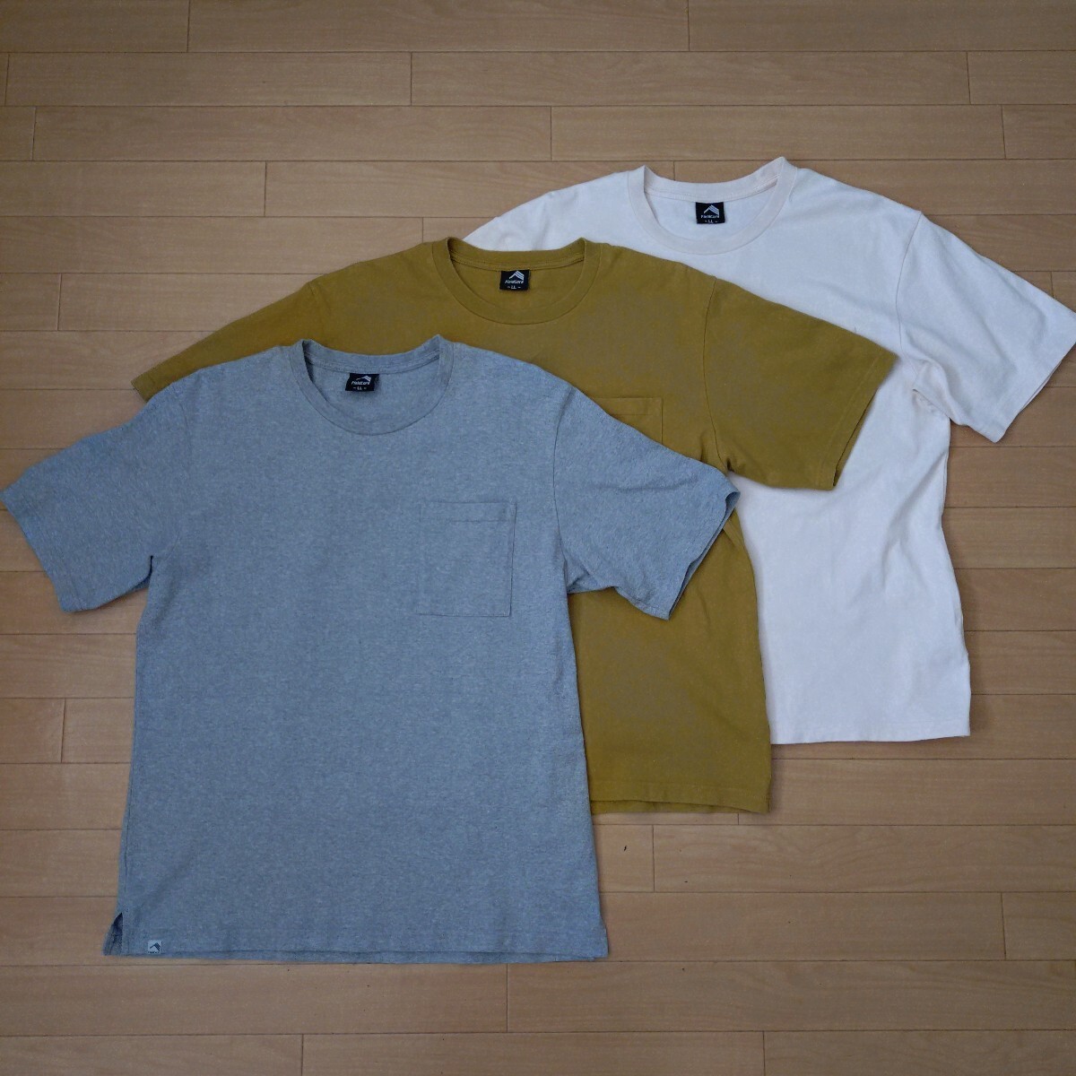 【目立った傷や汚れなし】WORKMAN ワークマン Field Core フィールドコア ヘビーウェイト コットン オーバーサイズ 半袖 Tシャツ 3枚組 LL グレー カーキ ピンクの落札 ...