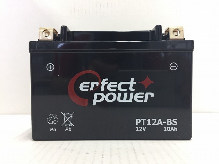 【未使用】パーフェクトパワー PT12A-BS バイクバッテリー充電済 【互換 YT12A-BS DT12A-BS FT12A-BS ...