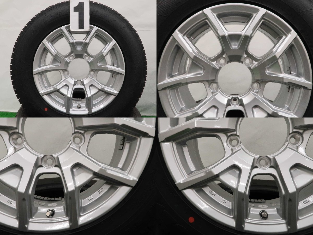【目立った傷や汚れなし】スズキ ジムニー 等 4本 社外 16インチ 5.5J +22 5H PCD 139.7 スタッドレス 未使用 GOODYEAR ICE NAVI SUV 2024年 ...