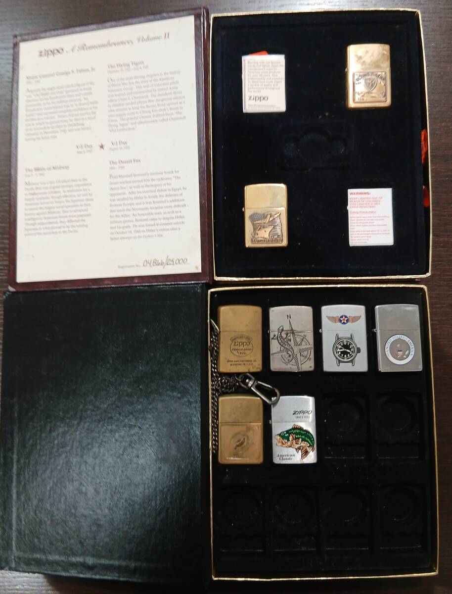 【傷や汚れあり】＃11350 【中古品】ZIPPO 8点おまとめ ZIPPO A Remembrance II 第二次世界大戦 WWⅡ ...