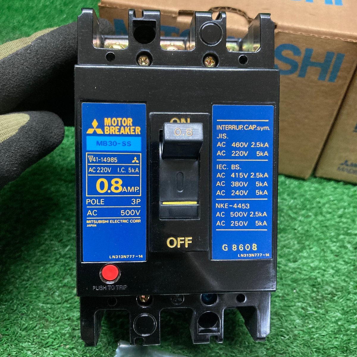 【未使用】雲落n663 三菱 モーターブレーカー MB30-SS 3P0.8A、3P1.2A、3P2A 400V ★3個セットの落札情報詳細 ...