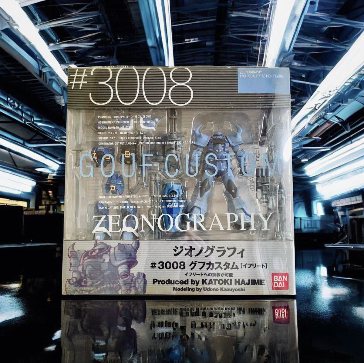 【やや傷や汚れあり】未開封 BANDAI ZEONOGRAPHY #3008 グフカスタム イフリート KATOKIHAJIME バンダイ ...