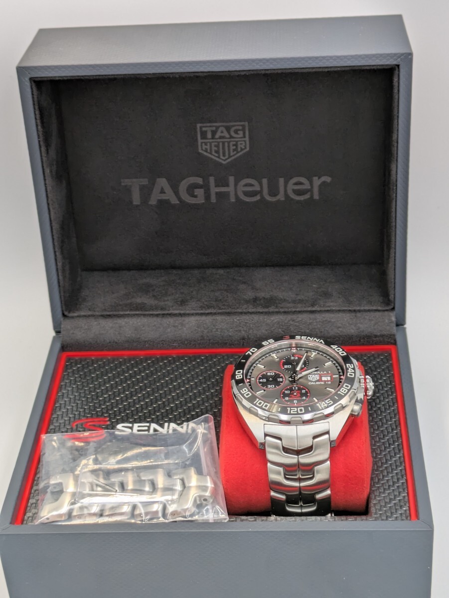 【未使用に近い】1円〜【TAG Heuer】タグ・ホイヤー Formula 1 セナ スペシャルエディション Calibre 16 自動巻き ...