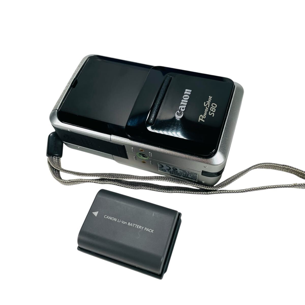 【傷や汚れあり】キャノン Canon PowerShot S80 PC1155 デジタルカメラ デジカメ 箱 動作未確認 充電器欠品 ...